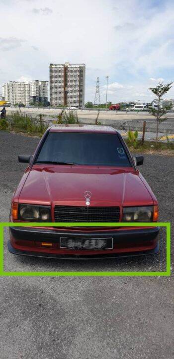 Mercedes 190e costworth front bumper splitter | Lazada