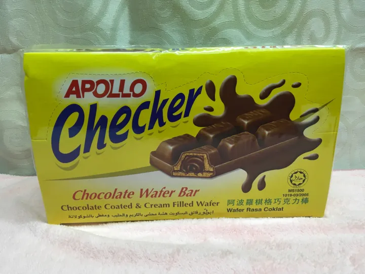 APOLLO Checker Chocolate Wafer Bar (18g X 24’s) | Lazada