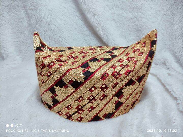 peci kopiah songkok tapis adat Lampung perahu | Lazada Indonesia