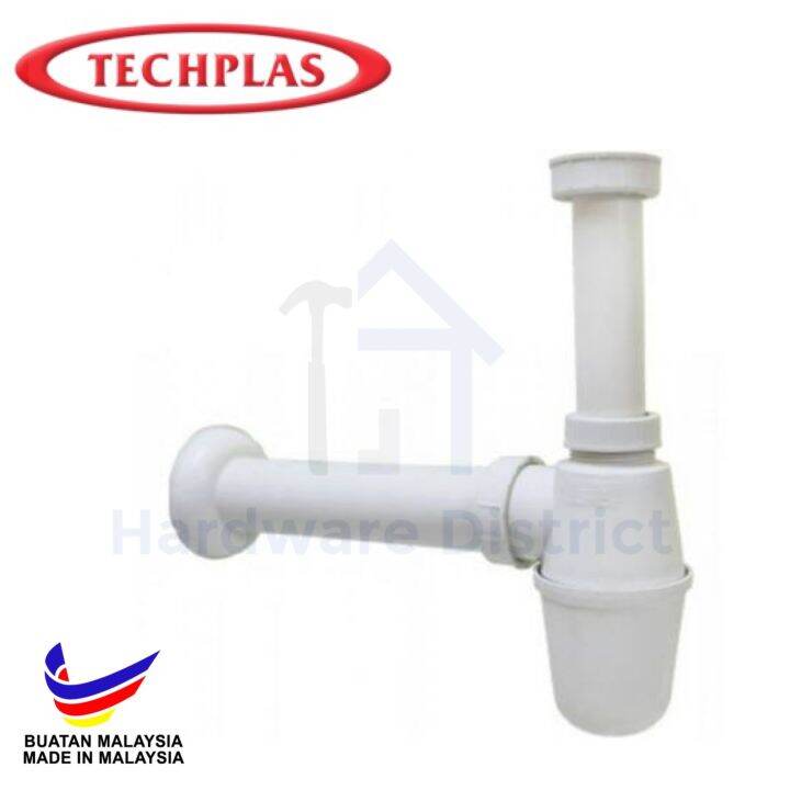 TECHPLAS 1 1/2" (40MM) KITCHEN BOTTLE TRAP / PLASTIC BOTTLE TRAP | Lazada