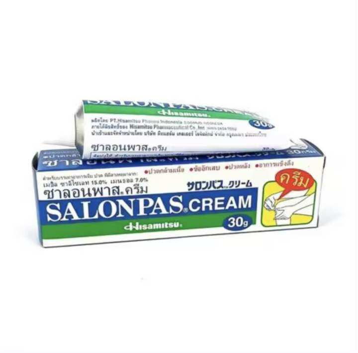 SALONPAS CREAM RELIEF MUSCLE PAIN, NECK FATIGUE, SPRAIN, STRAIN ...