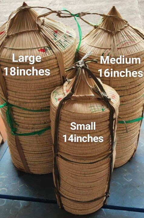 SALAKOT HAT MADE FROM ANAHAW LEAVES (3 sizes) | Lazada PH