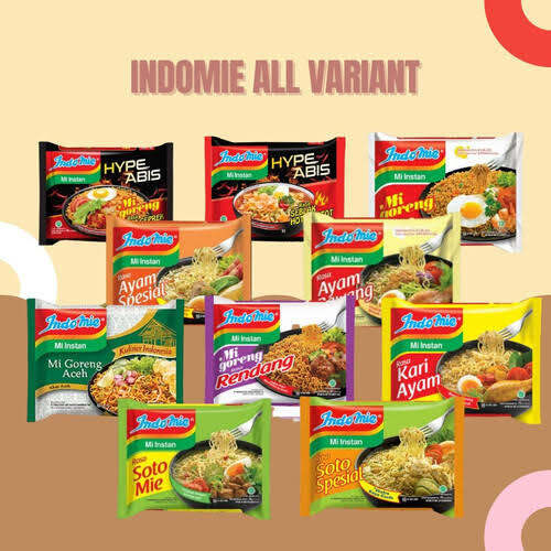 Indomie goreng all varian Indomie goreng kriuk cabe ijo ayam pop kaldu ...