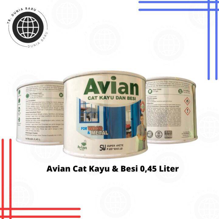 Cat Avian Kayu dan Besi 1/2 KG atau 0.45 Liter | Lazada Indonesia