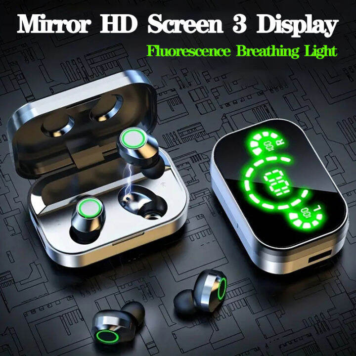 Fon telinga tanpa wayar baru dengan sentuhan paparan LED dalam telinga ... Fon telinga tanpa wayar baru dengan sentuhan paparan LED dalam telinga ...
