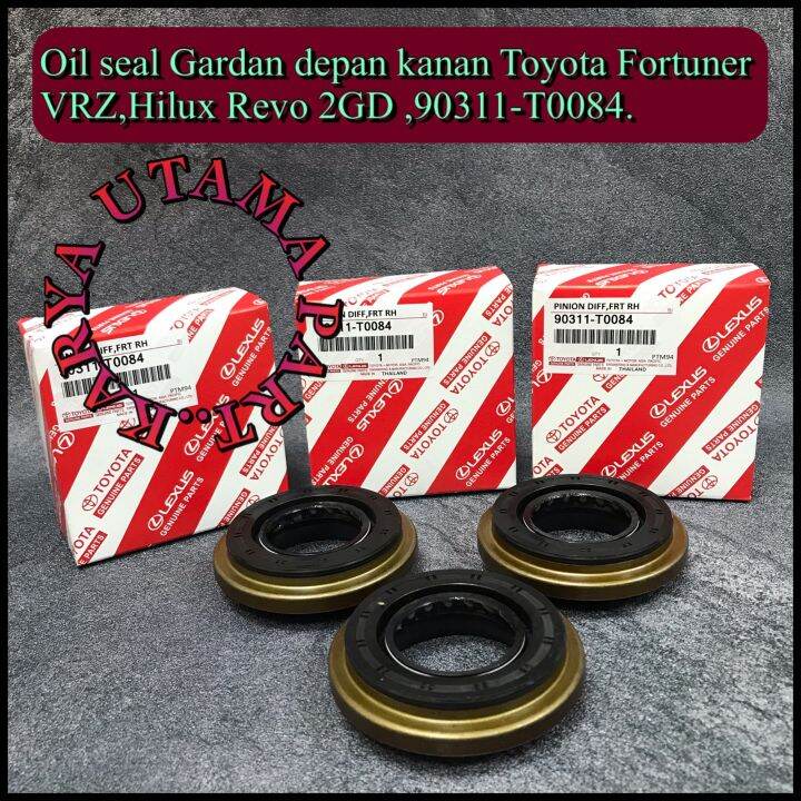 Oil Seal Gardan Depan Kanan Toyota Fortuner VRZ/Hilux Revo 2GD 90311-T0084 | Lazada Indonesia