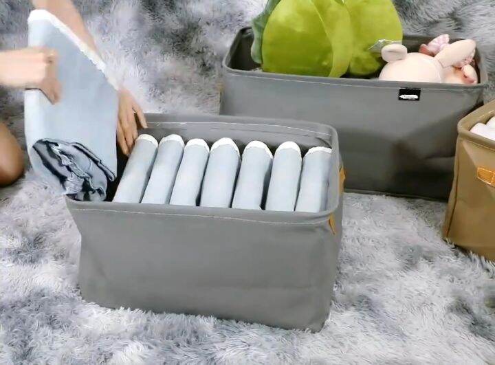 ZENTREK Foldable Clothes Storage Box Thickened Steel Frame Organizer ...