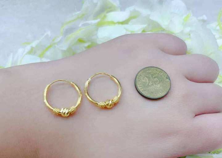 14k sd gold loop earring | Lazada PH