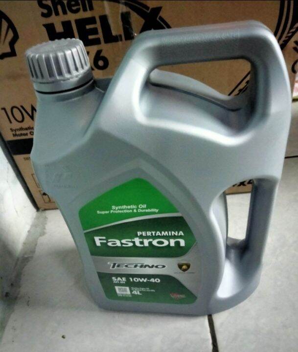 Oli Mesin Mobil Pertamina Fastron techno 10w-40(4L) Original | Lazada ...