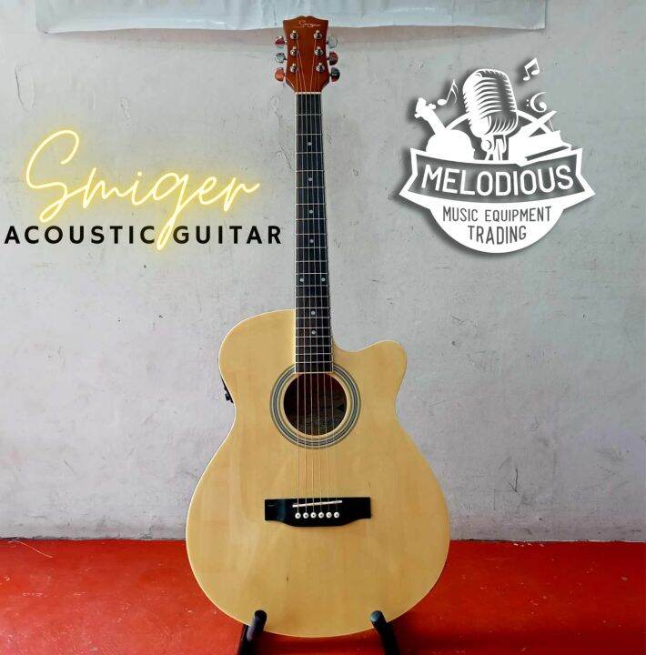 Smiger Acoustic Guitar GA-H10 with Pick Up | Lazada PH