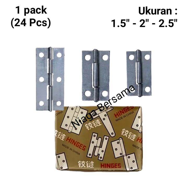 Engsel Jendela 1 Pack 24 Pcs RRT Tipis 1.5 Sampai 2.5 Inch | Lazada ...