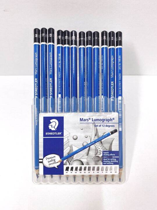 Staedtler Mars Lumograph pencil. Superb shading effects. Ideal for writing, drawings, sketching ...