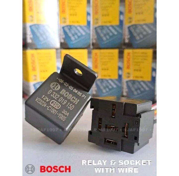 [50 SETS] PORTUGAL MADE BOSCH RELAY 12V/24V WITH HEAVY DUTY SOCKET WITH ...