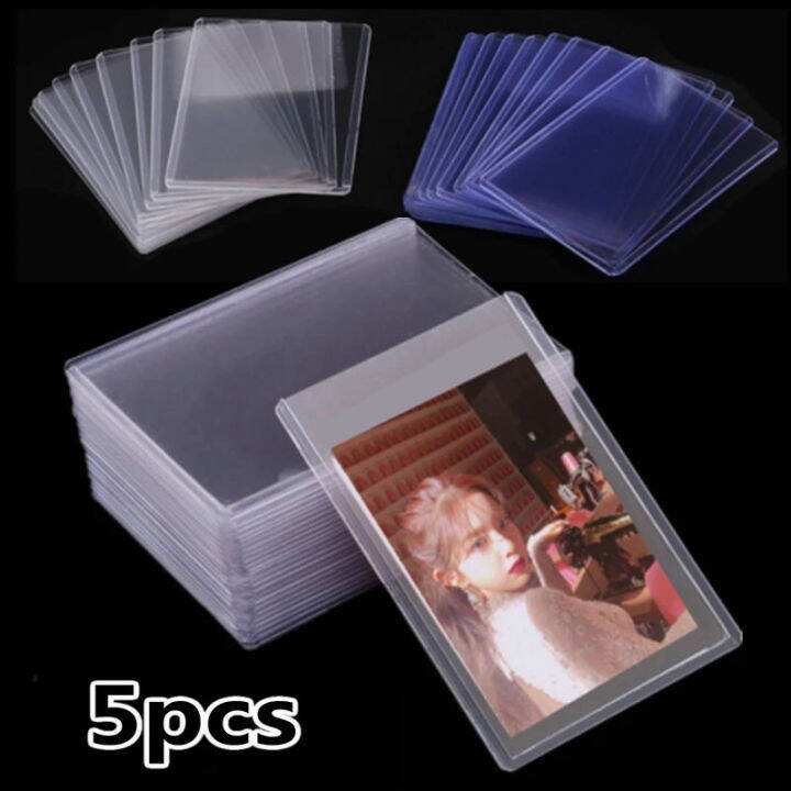 5pcs 35PT Toploader Korean Idol Photocopy Card Set Transparent Scratch ...