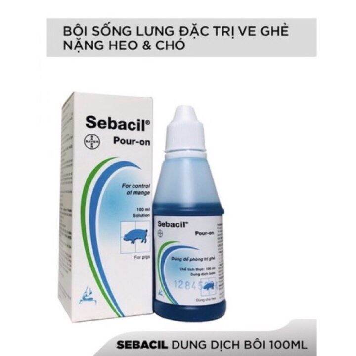 1 lọ SEBACIL của ELANCO bôi sống lưng đặc tri ve ghẻ nặng cho heo và ...