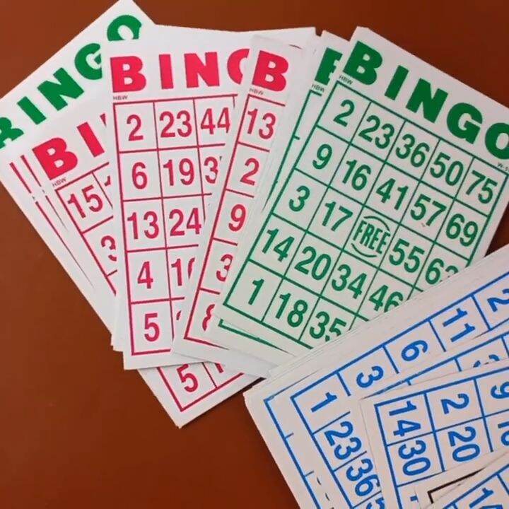HBW Bingo Card Super 50 pcs - Assorted numbers Various colors High ...