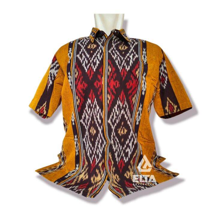 KEMEJA TENUN IKAT ETNIK MOTIVE ROTE BAJU TENUN | Lazada Indonesia