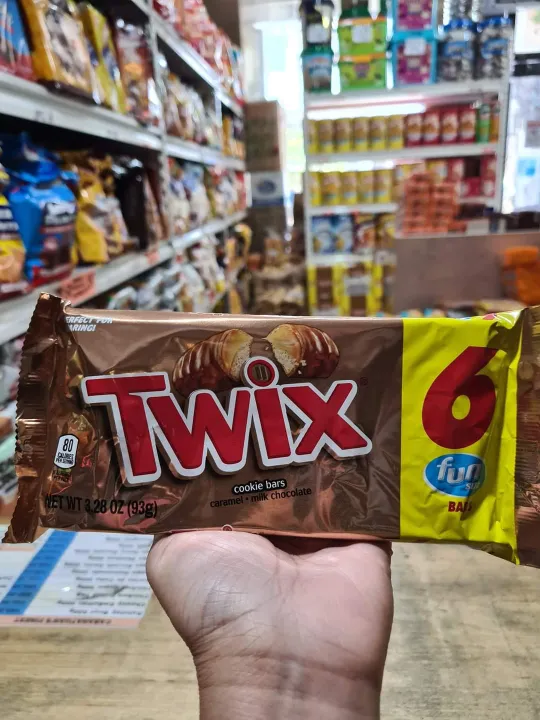 Twix chocolate 6 bars fun size 93g | Lazada PH