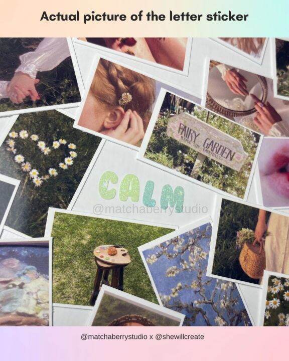 matchaberrystudio Calm Letter Stickers | Lazada PH