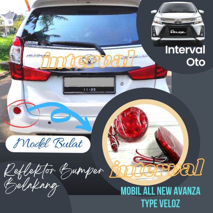 Lampu Reflektor Bumper Belakang Mobil All New Avanza Type Veloz ...