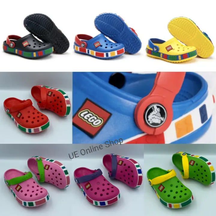 Crocs Crocband kids LEGO รองเท้าแตะเด็ก ผู้หญิง ผู้ชาย นิ่มเบาใส่สบาย ...