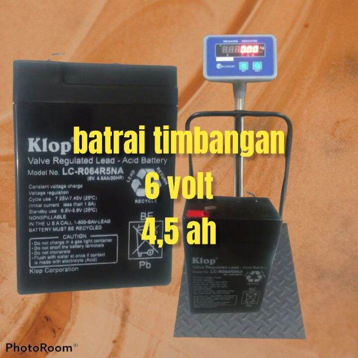 BATRE BATU BATRAI TIMBANGAN AKI KERING TIMBANGAN DIGITAL 6 VOLT ...