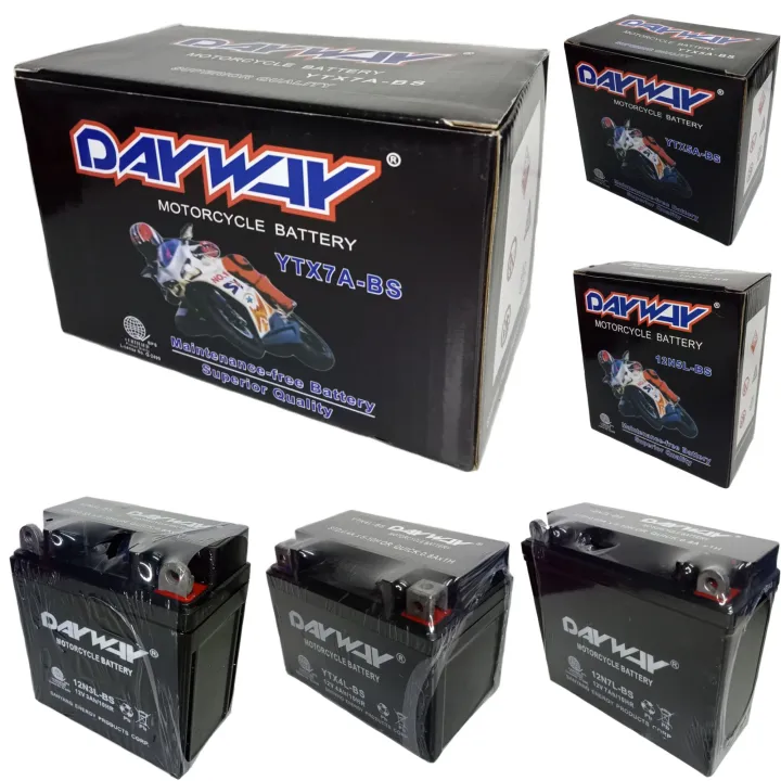 💯 Original Motorcycle Battery Dayway 3L, 4L, 5L, 6.5L, 7L Maintenance ...