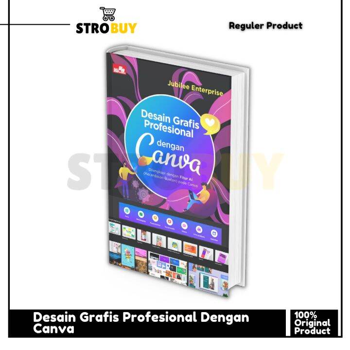 Buku Desain Grafis Profesional Dengan Canva | Lazada Indonesia