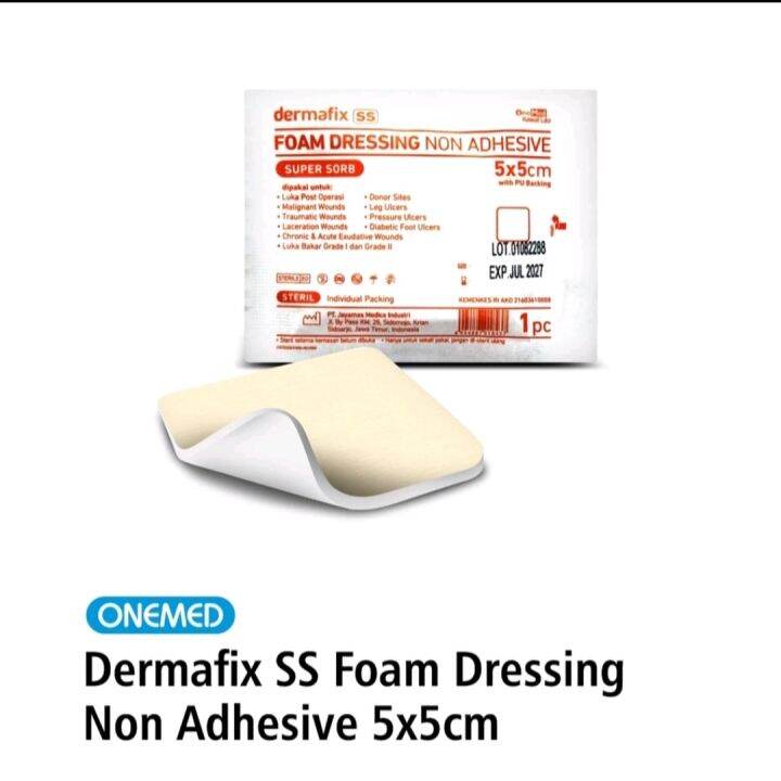 Dermafix SS super sorb foam dressing non adhesive 5x5 cm pcs | Lazada ...