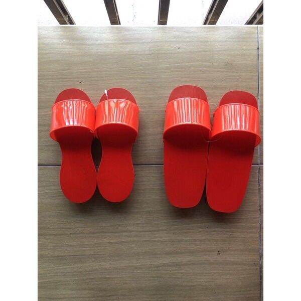 [READY STOCK]🔥Traditional Chinese Wooden Red Clogs Terompah Kayu ...