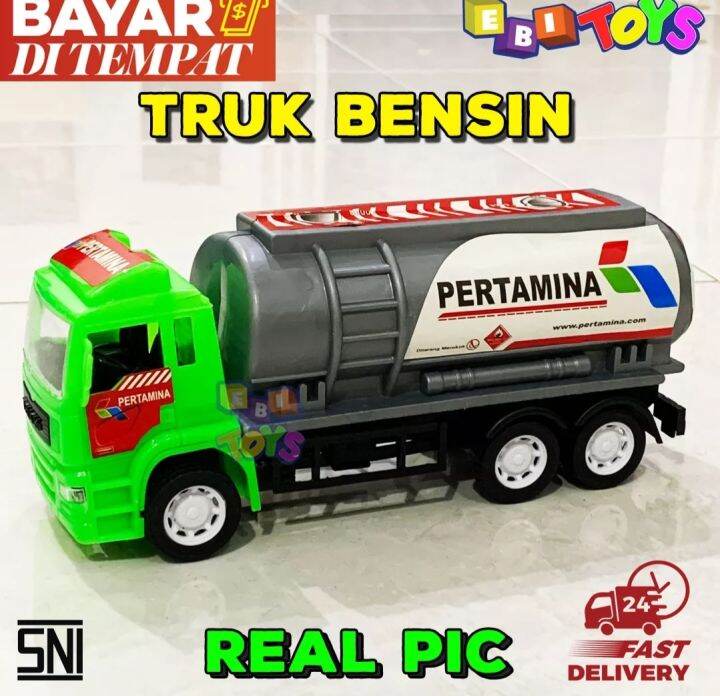 ST2019 Mainan Truck Bensin Pertamina Shell Truk Tangki Bensin Pertamina ...