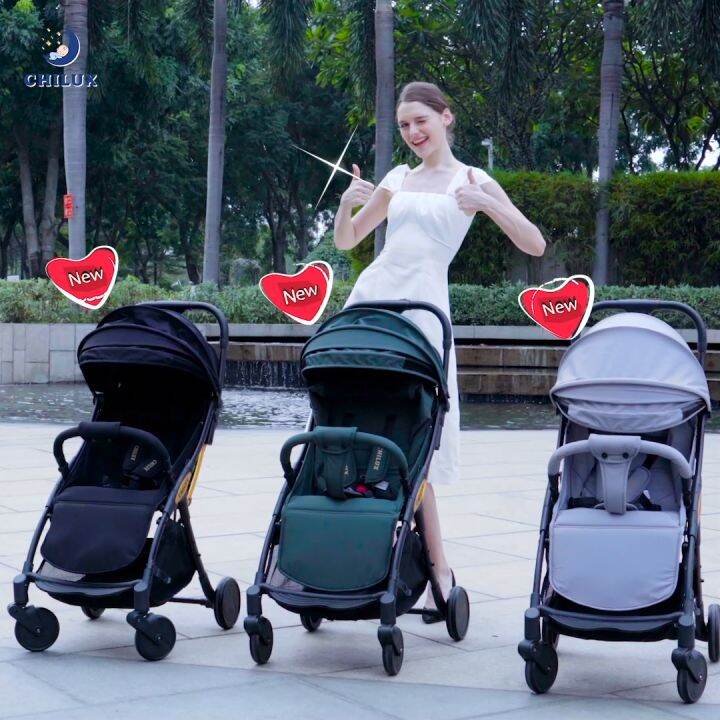 Xe đẩy cho bé gấp gọn và ghế ngồi ô tô CHILUX D23 - giảm rung lắc tối ...