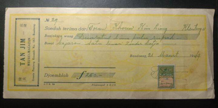 kwitansi jadul bermaterai plakzegel | Lazada Indonesia