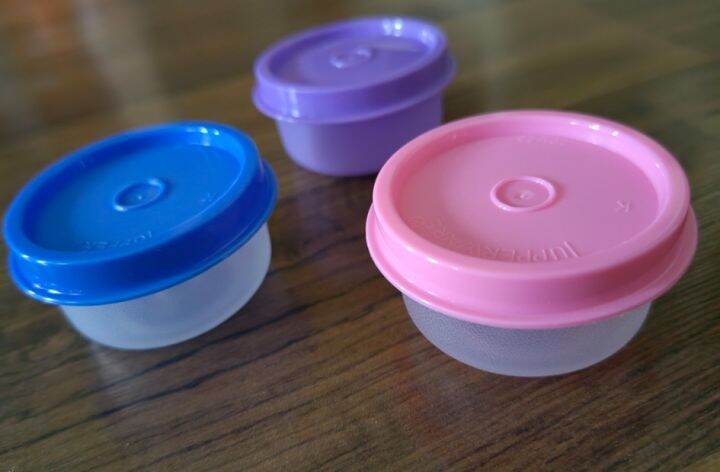 mini round tupperware small round wadah mungil mini kecil sekali ...