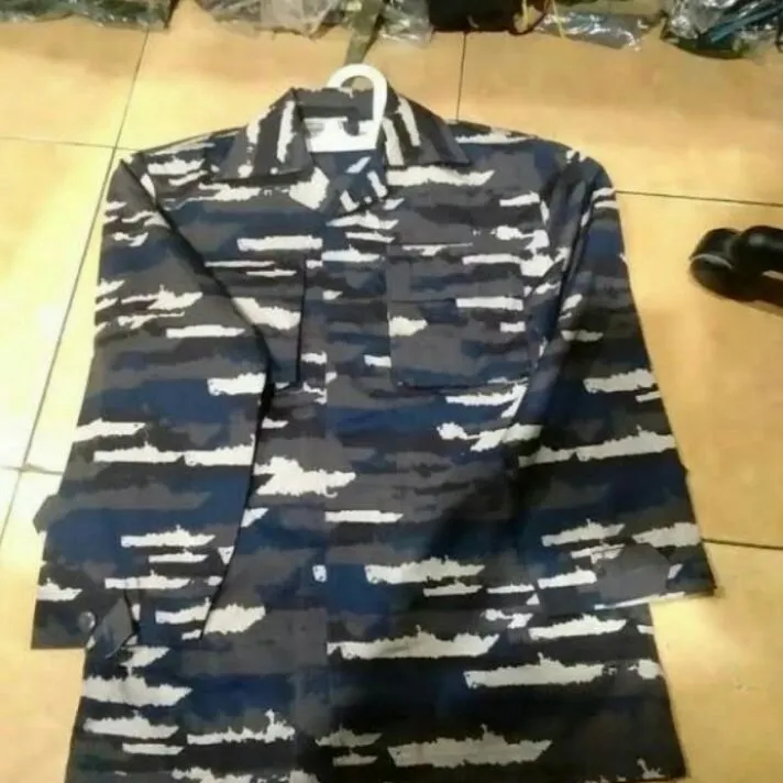 BAJU PDL TNI AL / baju pdl loreng layar kri | Lazada Indonesia