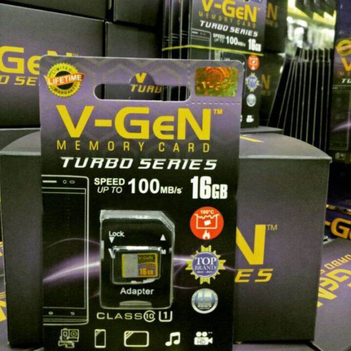 V-Gen Micro SD + Adapter 16Gb Class 10 Vgen MicroSD Plus Adaptor V gen ...