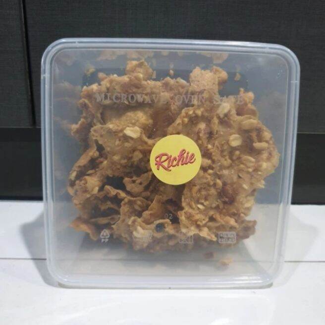 Richie Rempeyek Kacang Keripik Peyek Kacang Tanah Gurih Renyah 1 Box ...