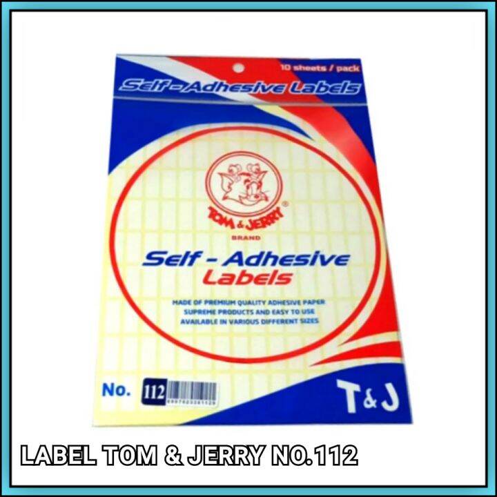 1 Pak Label Tom & Jerry No 112 Isi 10 Lembar | Lazada Indonesia