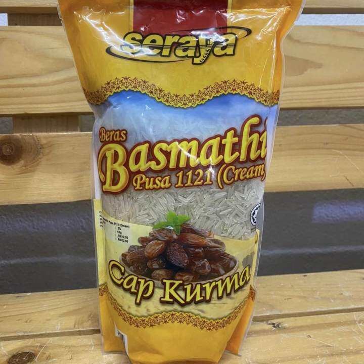 Beras Basmathi Cap Kurma / Beras Panjang / Beras Nasi Minyak 1kg & 5kg ...