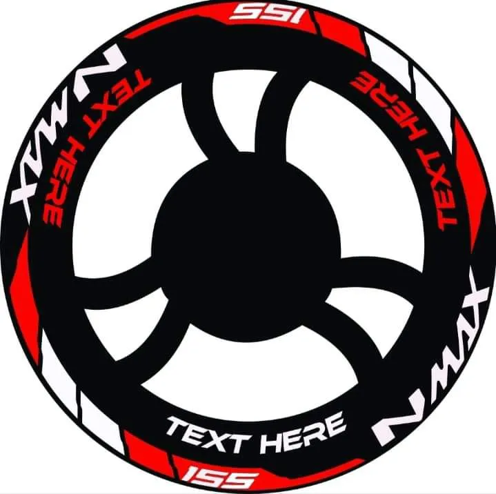 NMAX V1/V2 Mags Decal Vinyl Sticker NMAX 155 Mags Decal set for front ...