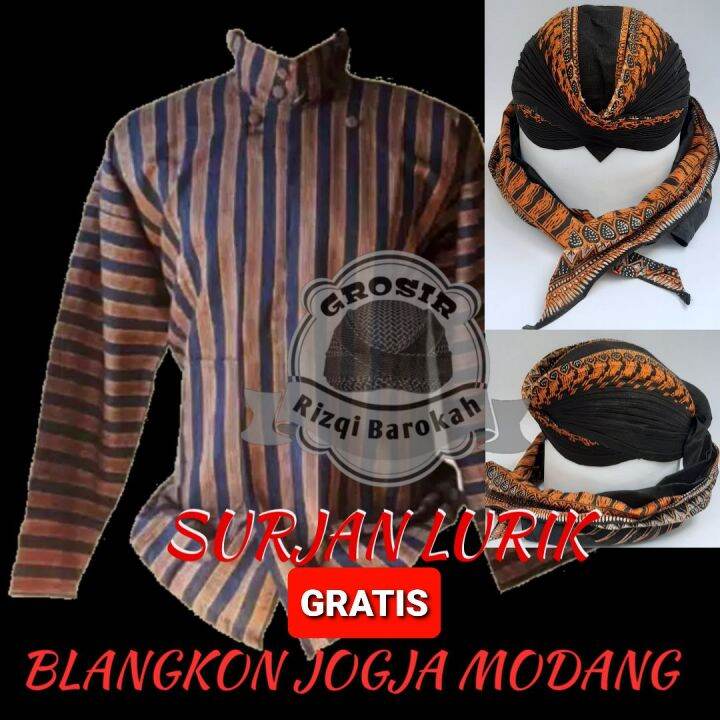 SURJAN LURIK GRATIS BLANGKON / SURJAN LURIK / BLANGKON JOGJA / BLANGKON MODANG / BAJU ...