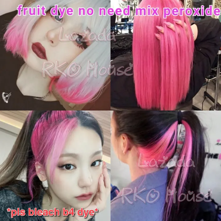 HAIR COLOUR DYE SAKURA PINK / PASTEL PINK 雪梅粉 30ML REPACK ash pink /hot ...