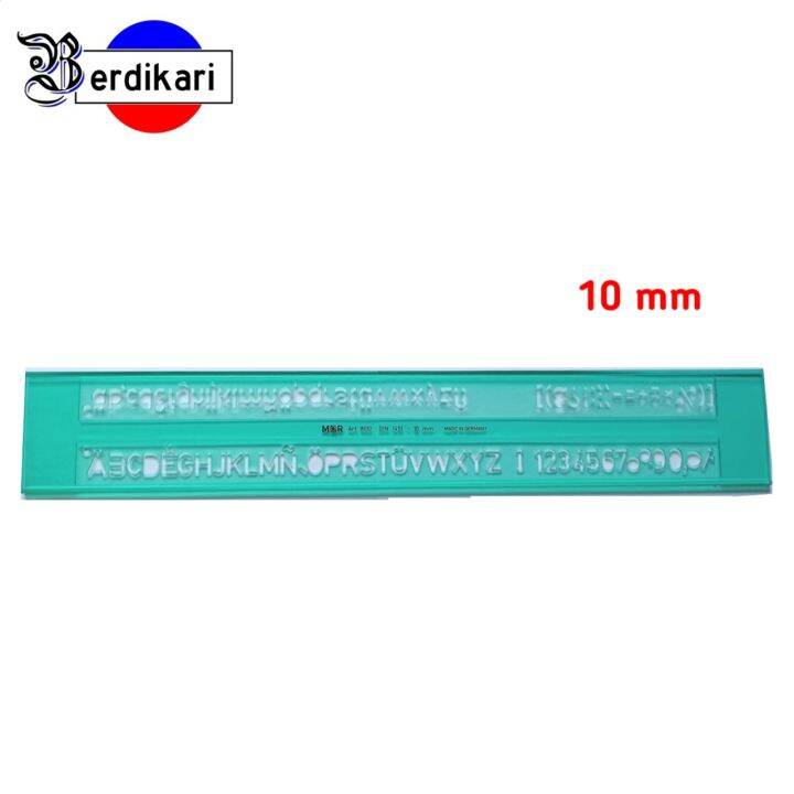 Penggaris Sablon Huruf Angka 10 mm MOR Rotring Mal Abjad | Lazada Indonesia