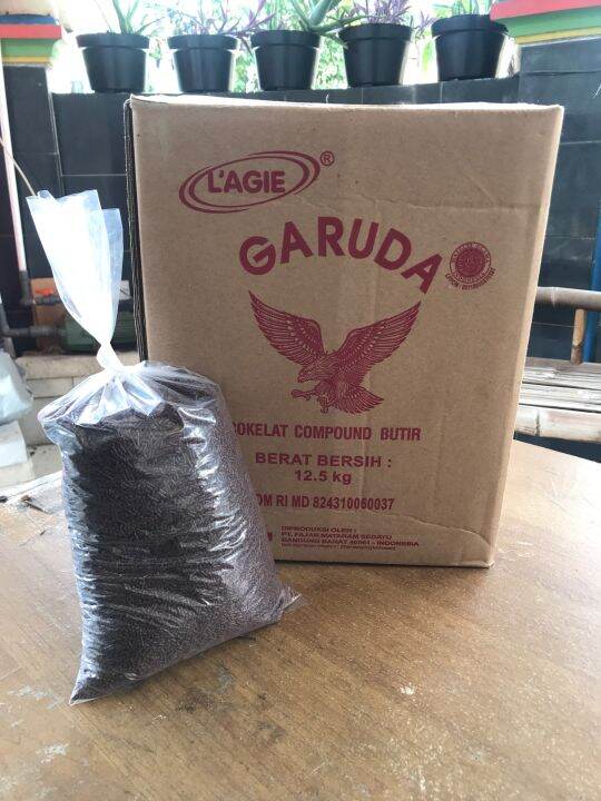 Meses Garuda 250 gr REPACK Meises L’agie Cokelat Compound Butir Mesis ...