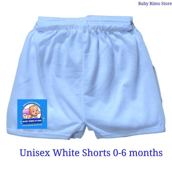 12 Pcs or 1 Doz Newborn/Infant Plain White Short for Baby 0-6months ...
