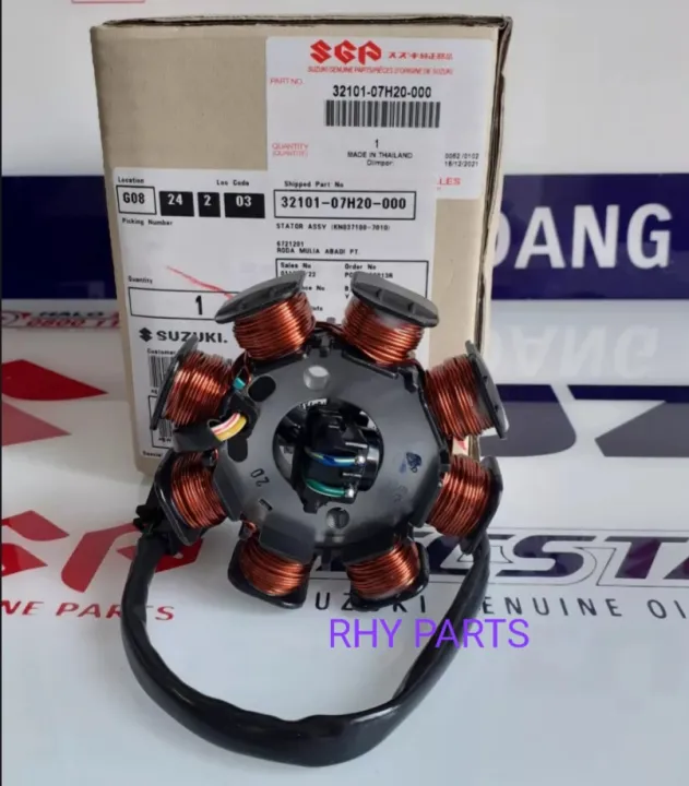 STARTOR ASSY/SPUL MOTOR SUZUKI SMASH TITAN 110 BARANG ORI SUZUKI SGP ...