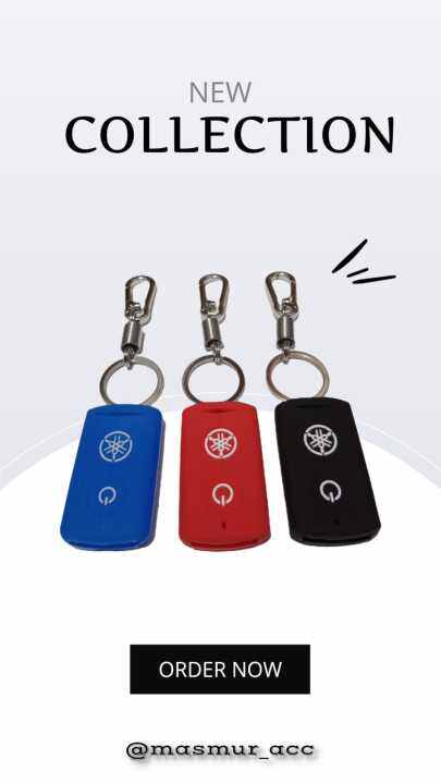 Keychain gantungan kunci dan cover case silicon remote motor Yamaha ...