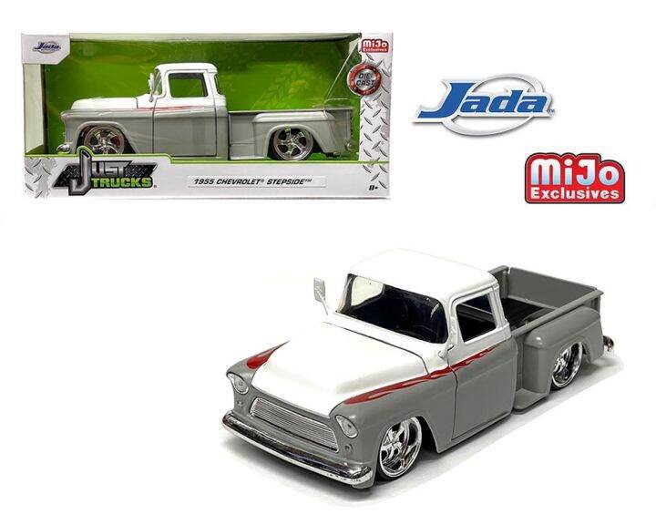 Jada 1955 Chevrolet Stepside Pickup Custom Two-Tone –1:24 scale Just ...