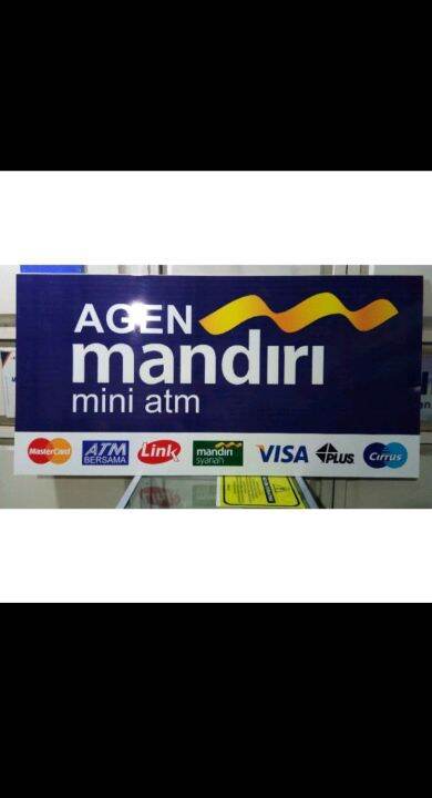STIKER VINYL NEON BOX AGEN MANDIRI UKURAN : 60 X 30 CM (SEPASANG/2 ...