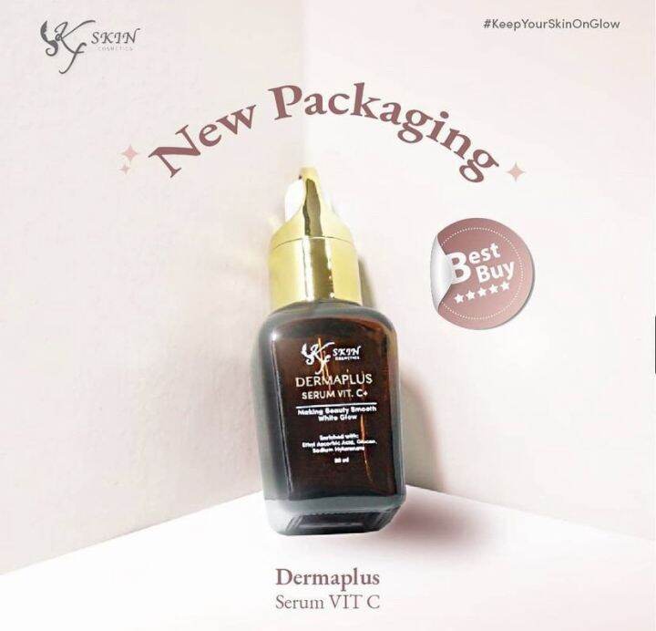 SERUM DERMAPLUS SERUM VIT C KEMASAN TERBARU KF SKIN | Lazada Indonesia